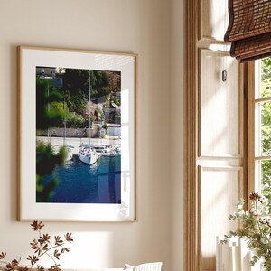 Old Money Aesthetic Print, Old Money Boat Poster, Blue Ocean Wall Art ...