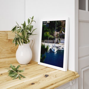 Old Money Aesthetic Print, Old Money Boat Poster, Blue Ocean Wall Art ...