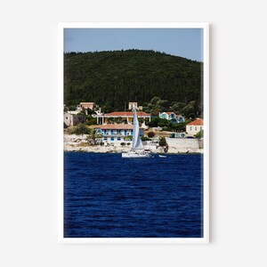Old Money Aesthetic Print, Old Money Boat Poster, Blue Ocean Wall Art ...