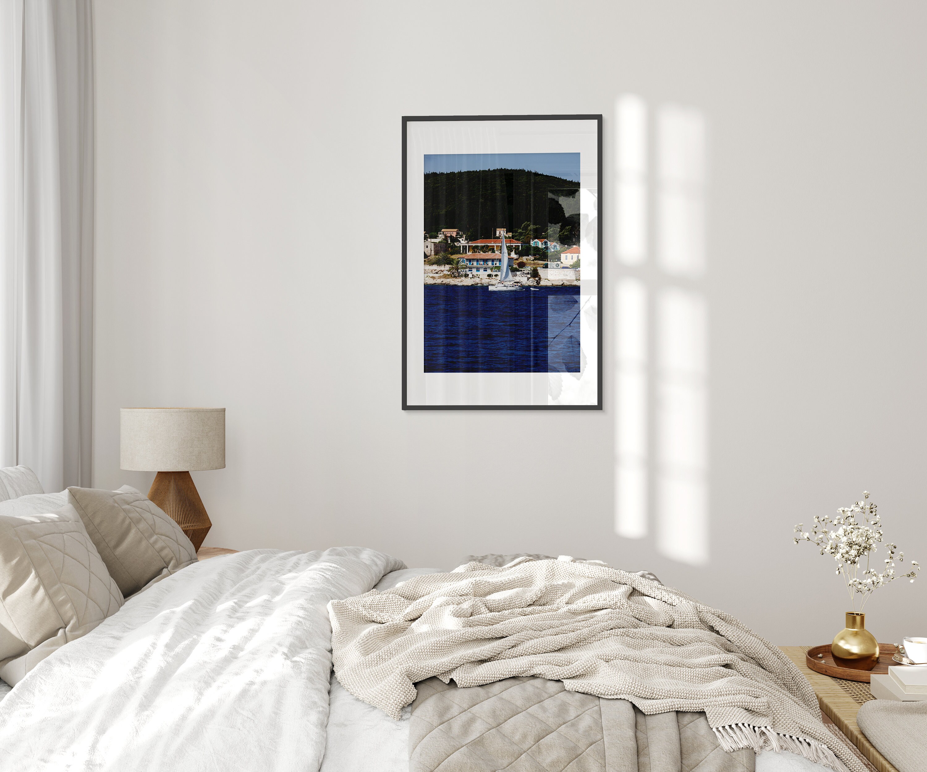 Old Money Aesthetic Print, Old Money Boat Poster, Blue Ocean Wall Art ...