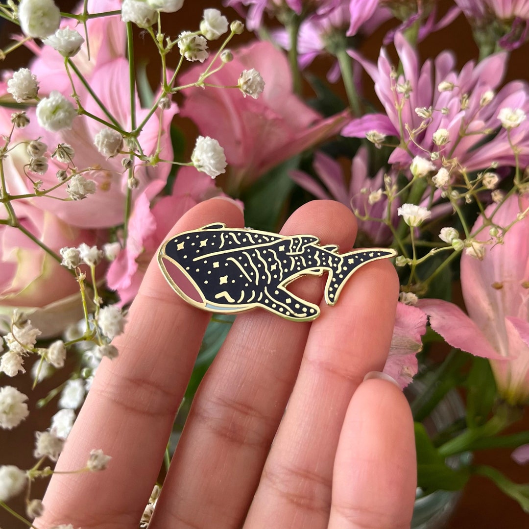 Whale Shark Enamel Pin - Hard Enamel - Midnight - Etsy