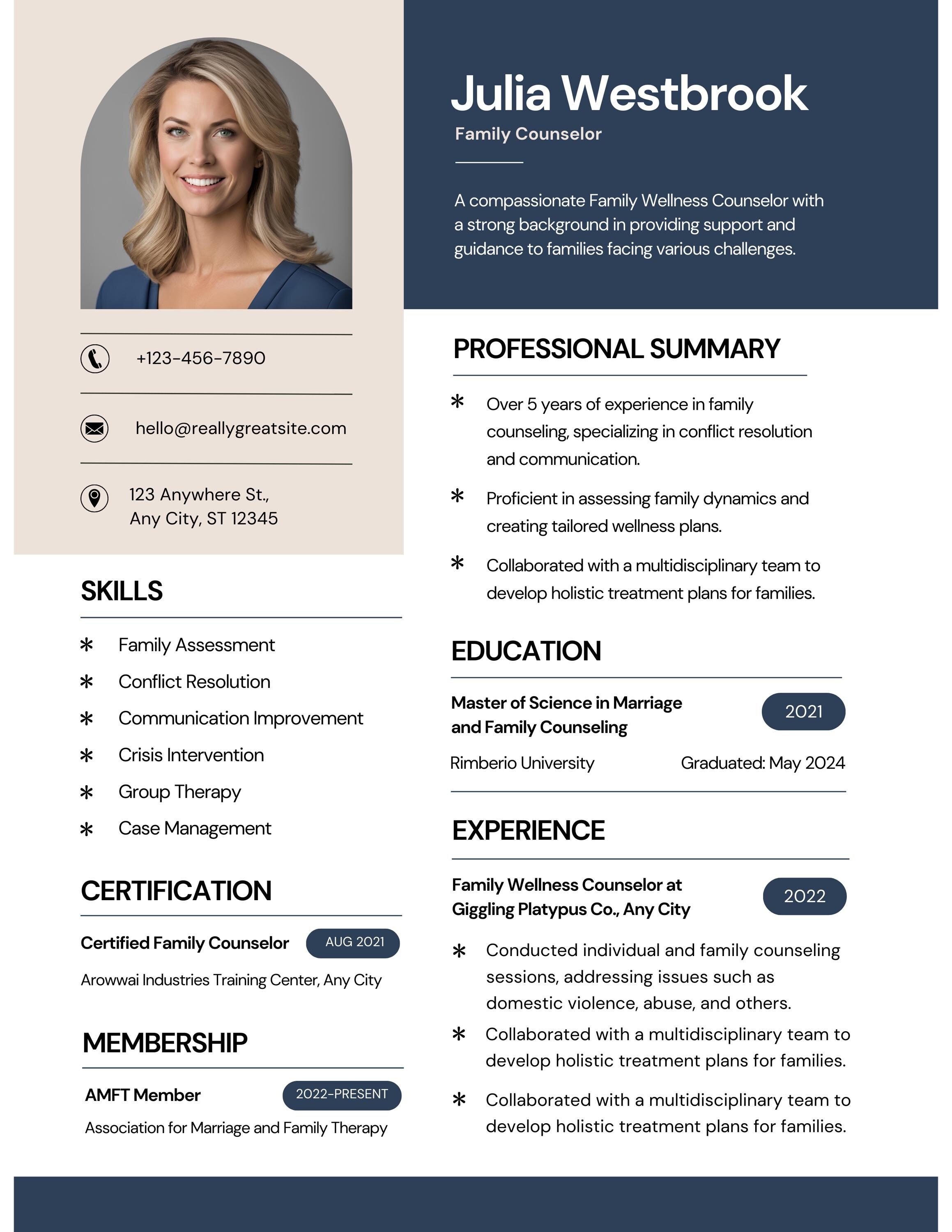 Aesthetic Resume Template | Julia Westbrook Template Style - Etsy