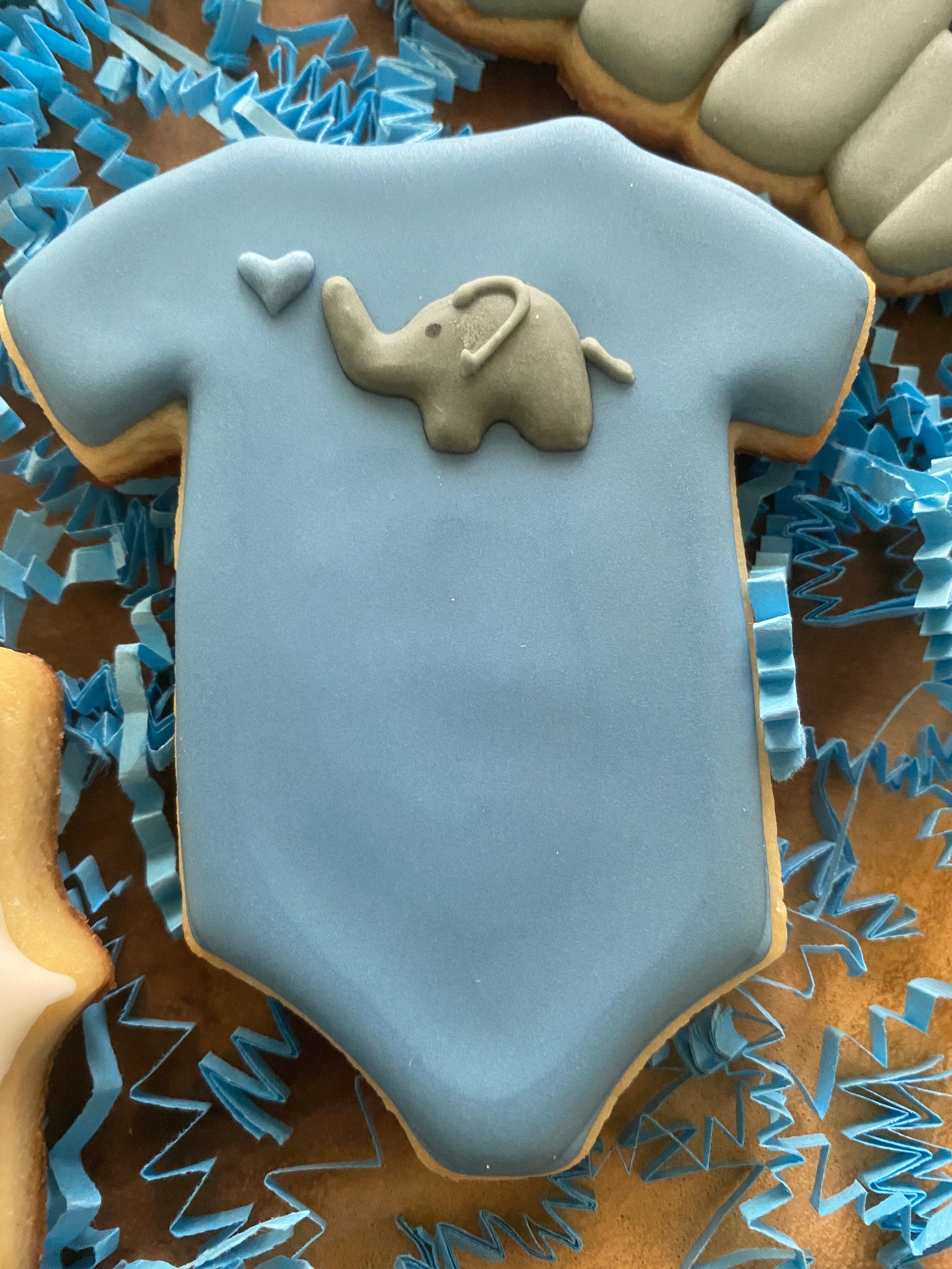 Baby Elephant Sugar Cookies - Etsy