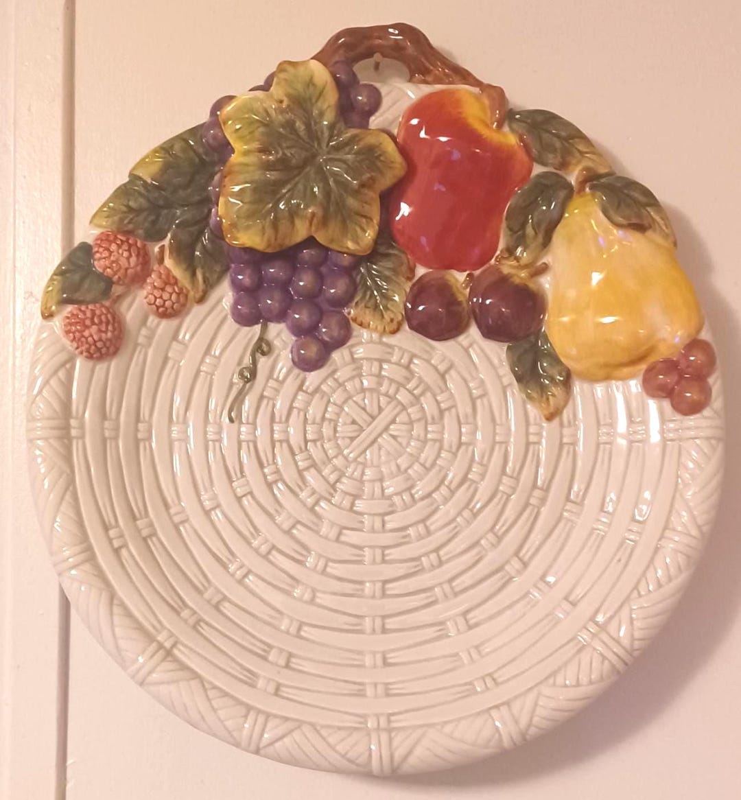 Cornucopia Collection Style Eyes Fruit Vine Decorative Plate - Etsy