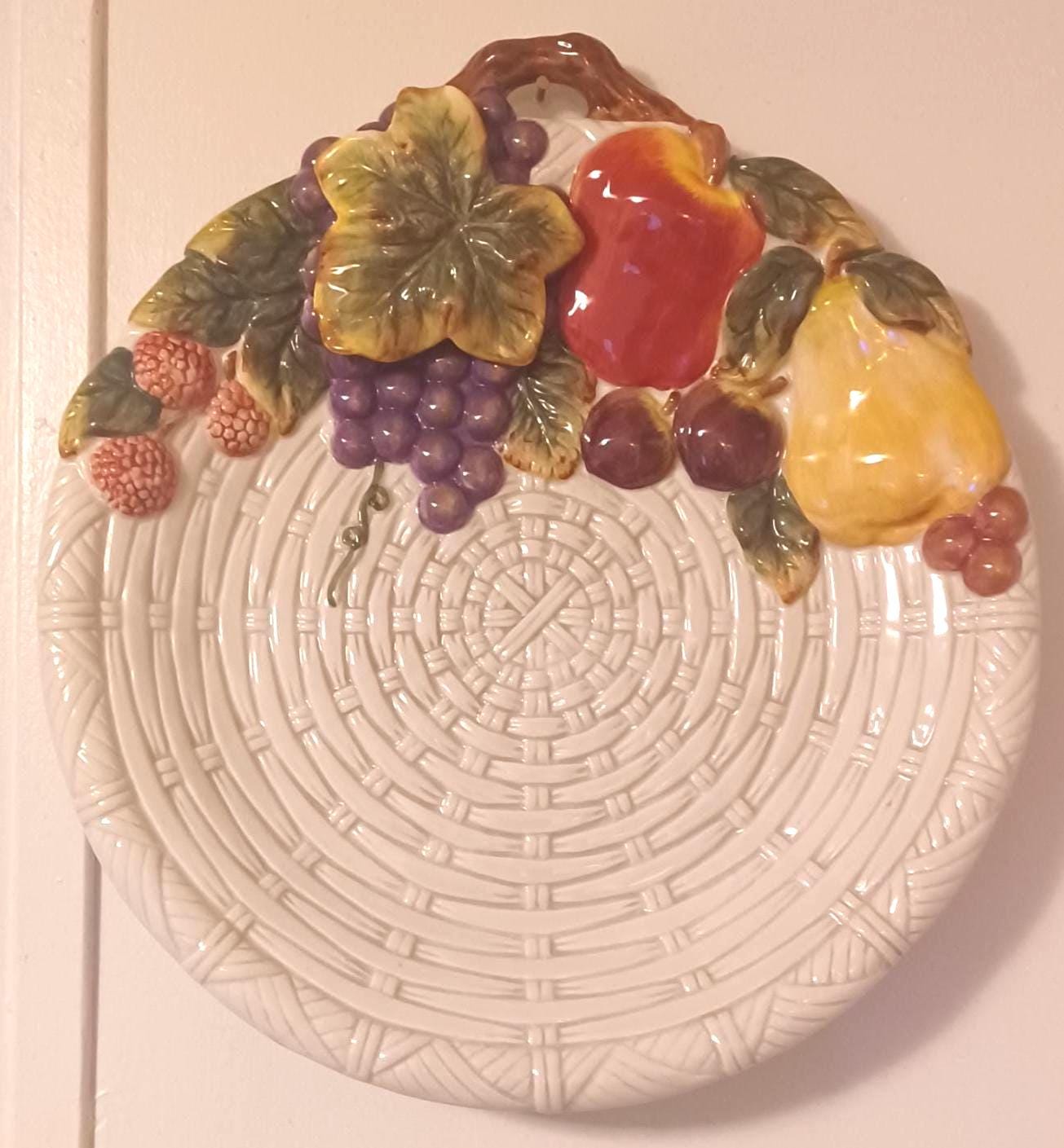 Cornucopia Collection Style Eyes Fruit Vine Decorative Plate - Etsy