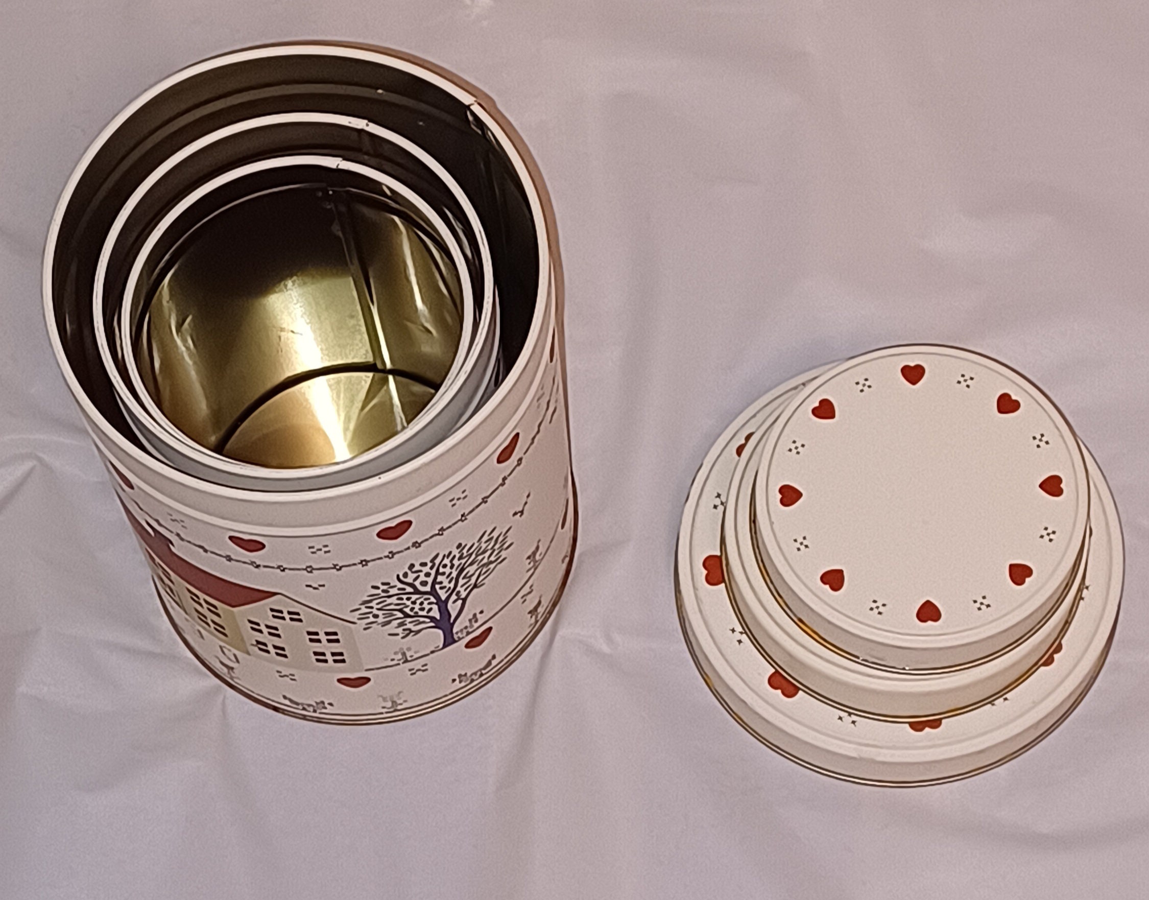 Vintage Nesting Tins With Cross Stitch Pattern 3 Pieces - Etsy