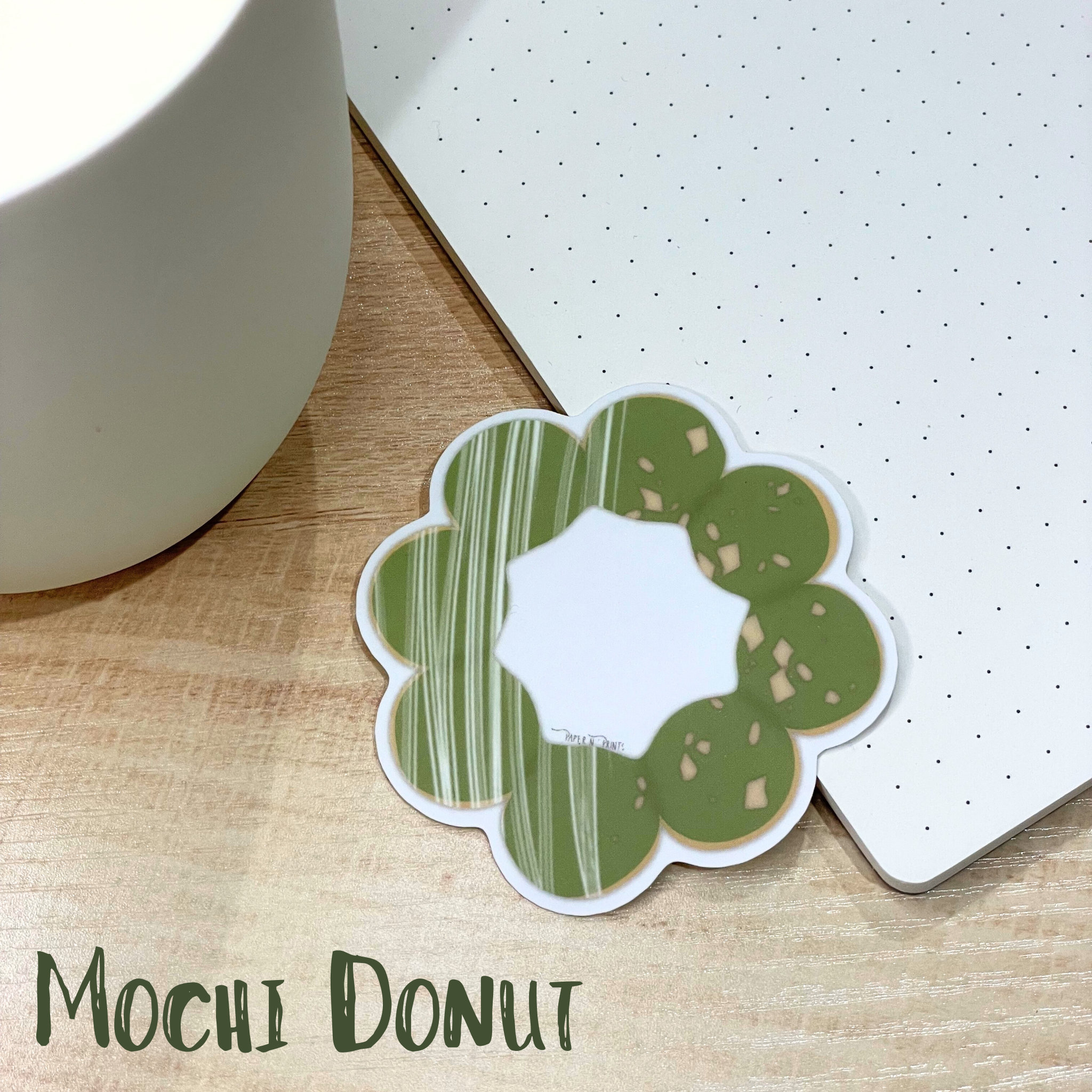 Matcha Green Tea Matte Vinyl Die Cut Stickers - Waterproof | High ...