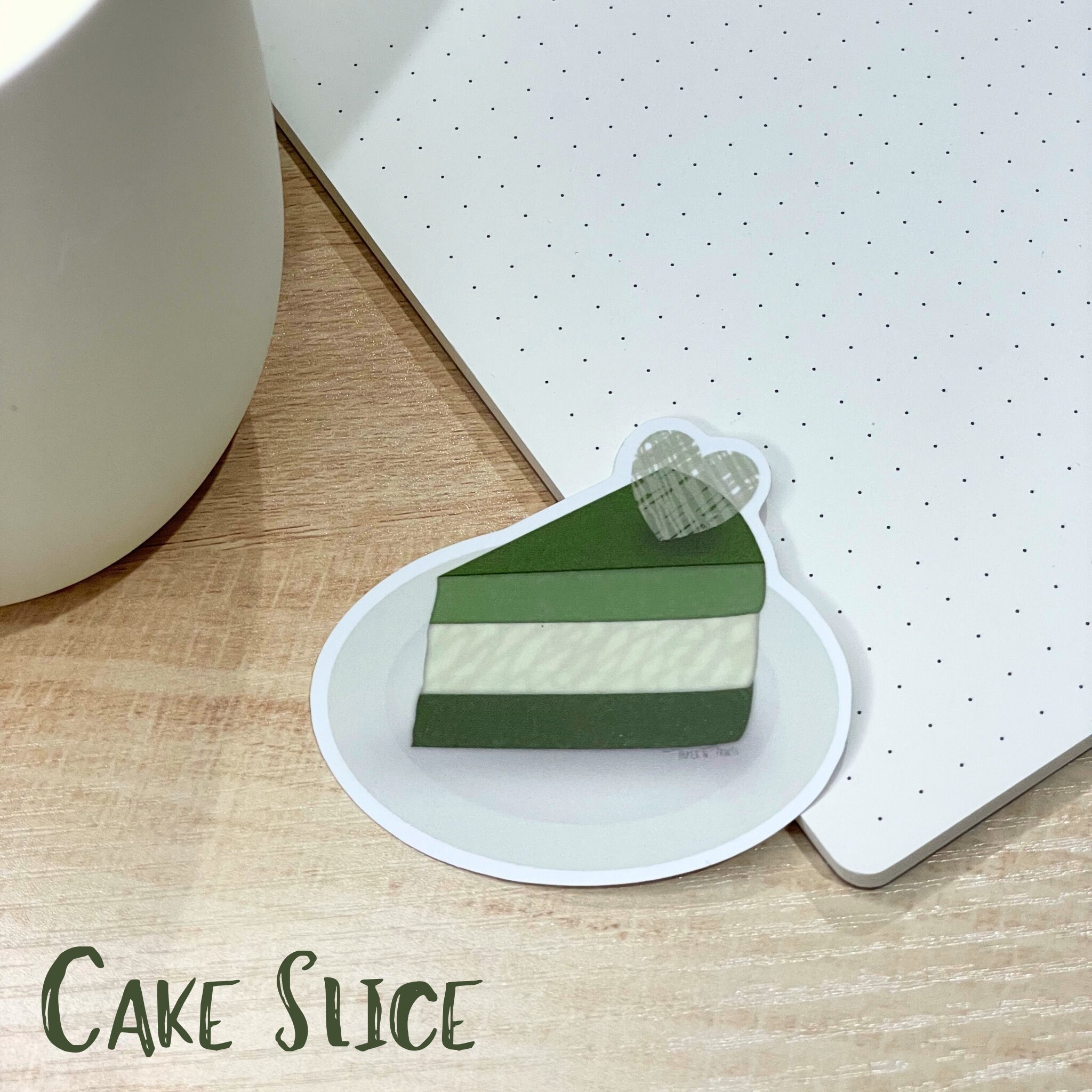 Matcha Green Tea Matte Vinyl Die Cut Stickers - Waterproof | High ...