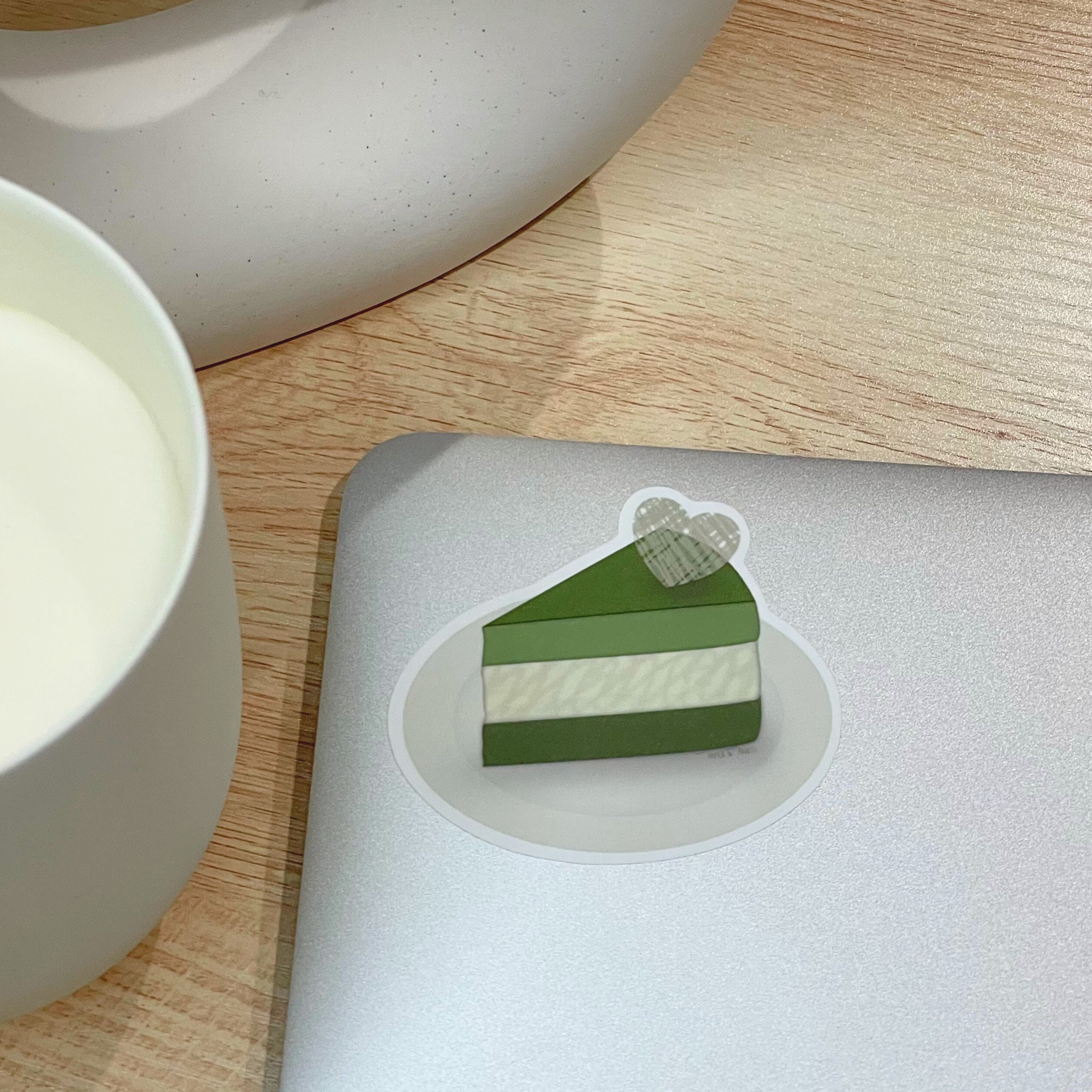 Matcha Green Tea Matte Vinyl Die Cut Stickers - Waterproof | High ...