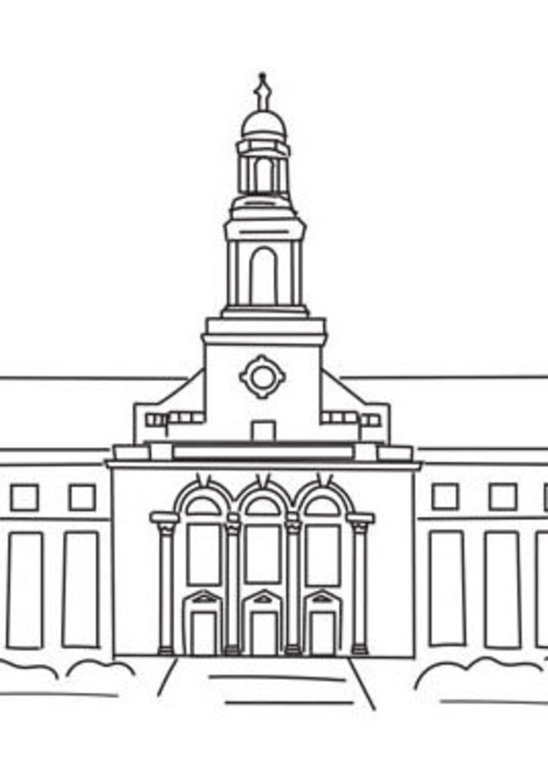 Sketched Drawing of Oklahoma State University Campus - Etsy