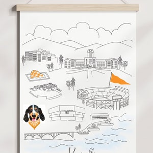 Sketched Drawing of the Knoxville, Tennessee Art Print - Etsy