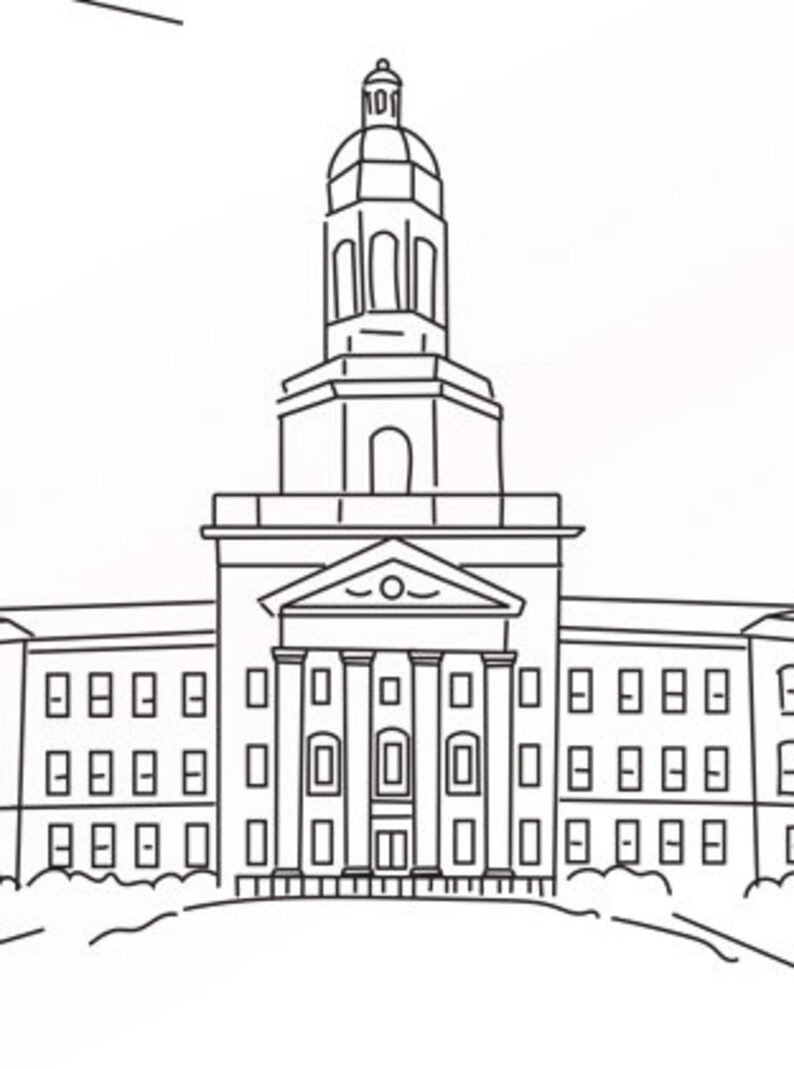 Sketch Print of Waco, Texas Drawing - Etsy