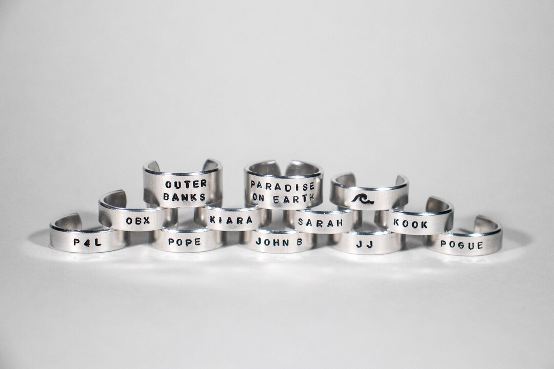 Outer Banks Jewelry | Adjustable OBX Rings | Outerbanks Rings - Etsy