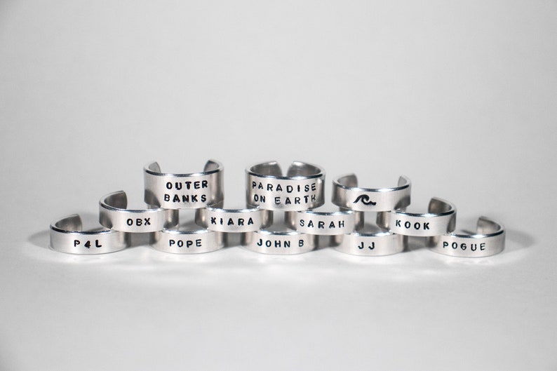 OBX Ring Outer Banks Inspired Rings Adjustable OBX Ring - Etsy