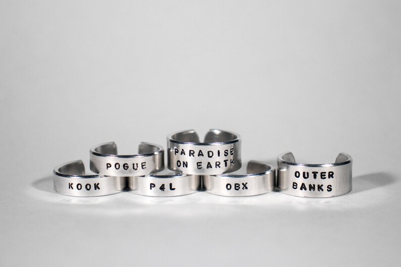 Outer Banks Name Rings Character Inspired Adjustable Rings - Etsy
