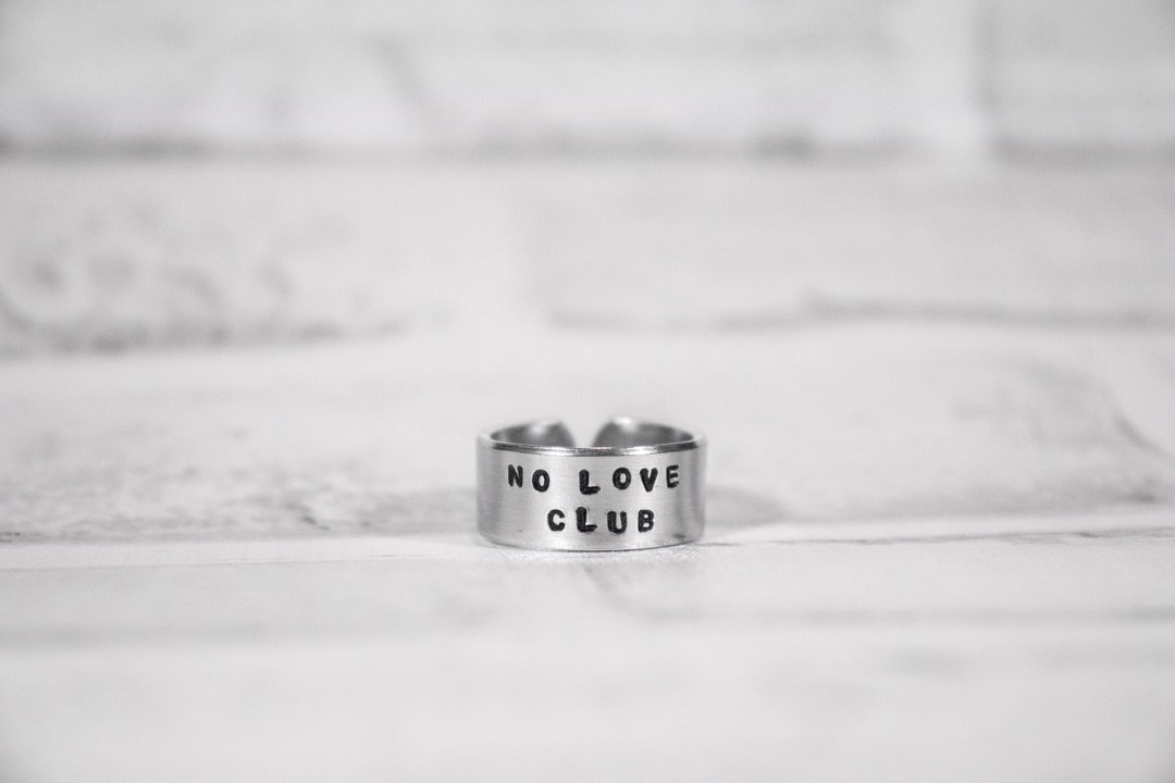 No Love Club Ring Outer Banks Inspired Rings Adjustable Stamped Ring ...