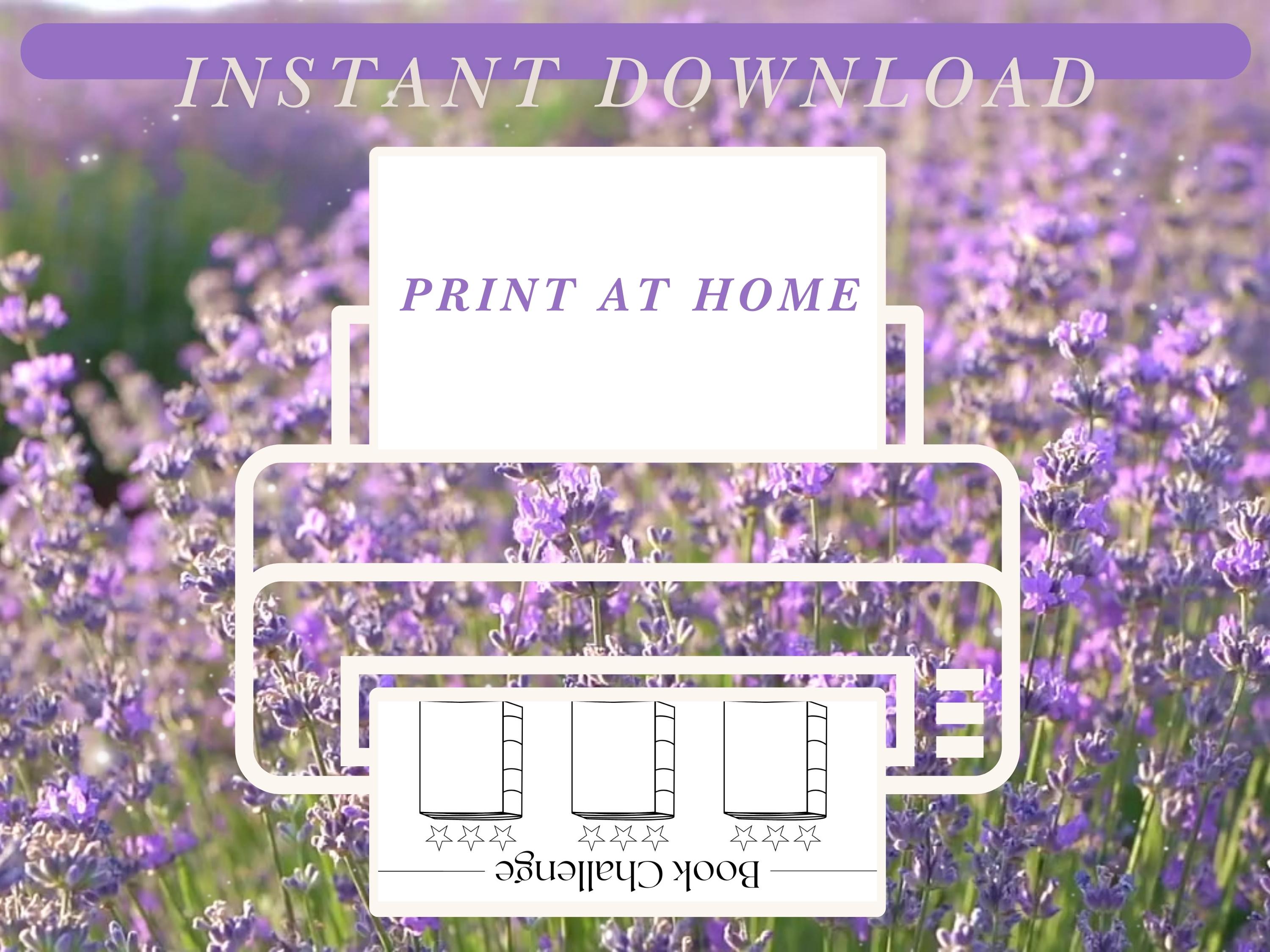 12-month Reading Challenge Tracker: Printable Log for Book Series ...