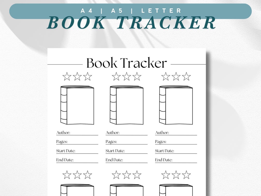 2025 Printable Reading Tracker: Book Log, Review & Library Organizer ...