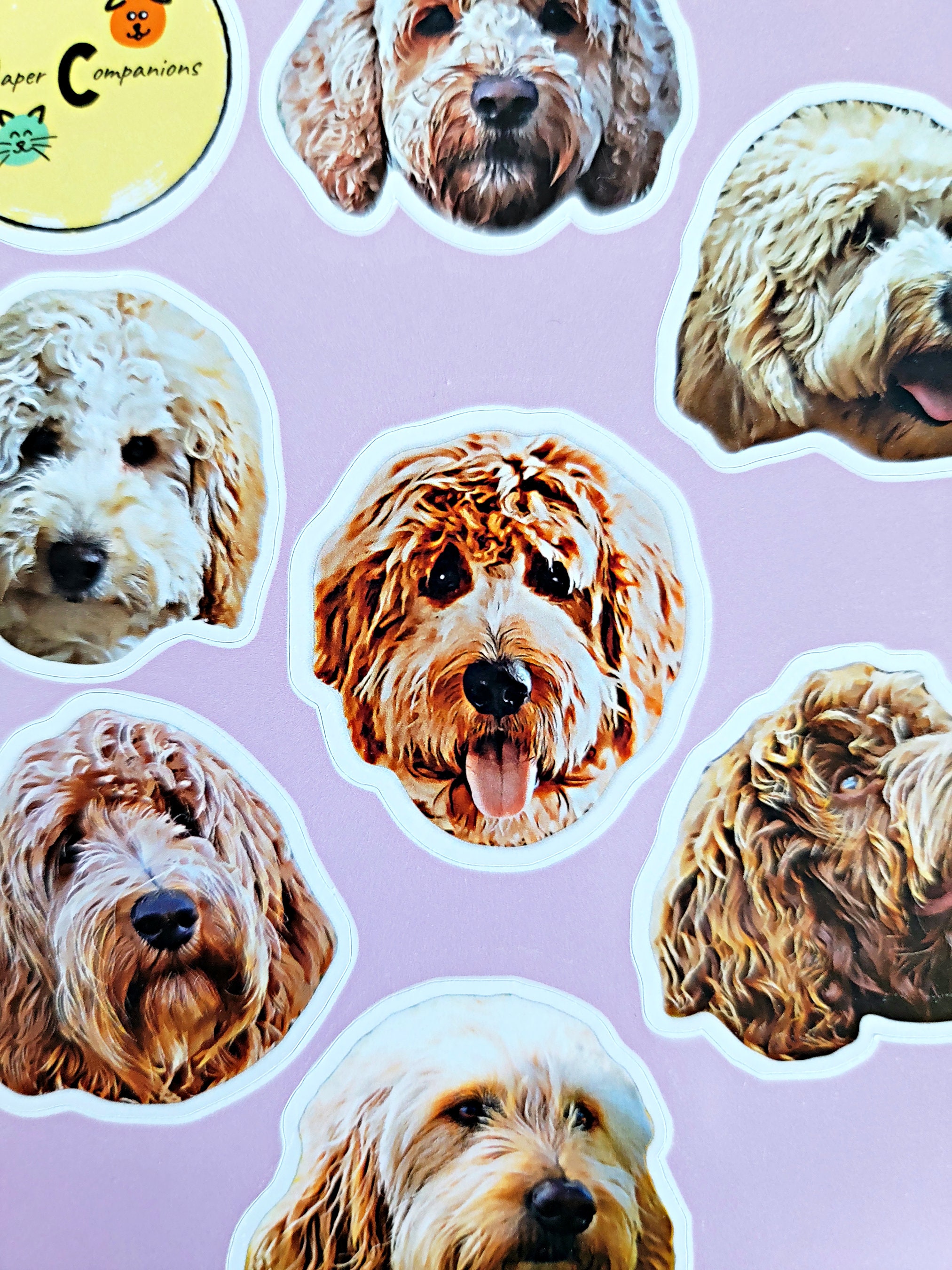 7-piece Goldendoodle Labradoodle Pet Lover Fur Baby Puppy Dog Sticker ...