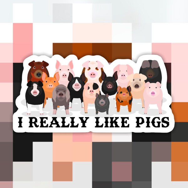 Pig Sticker - Etsy