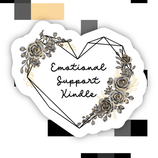 Emotional Support Kindle Sticker Reader - Etsy