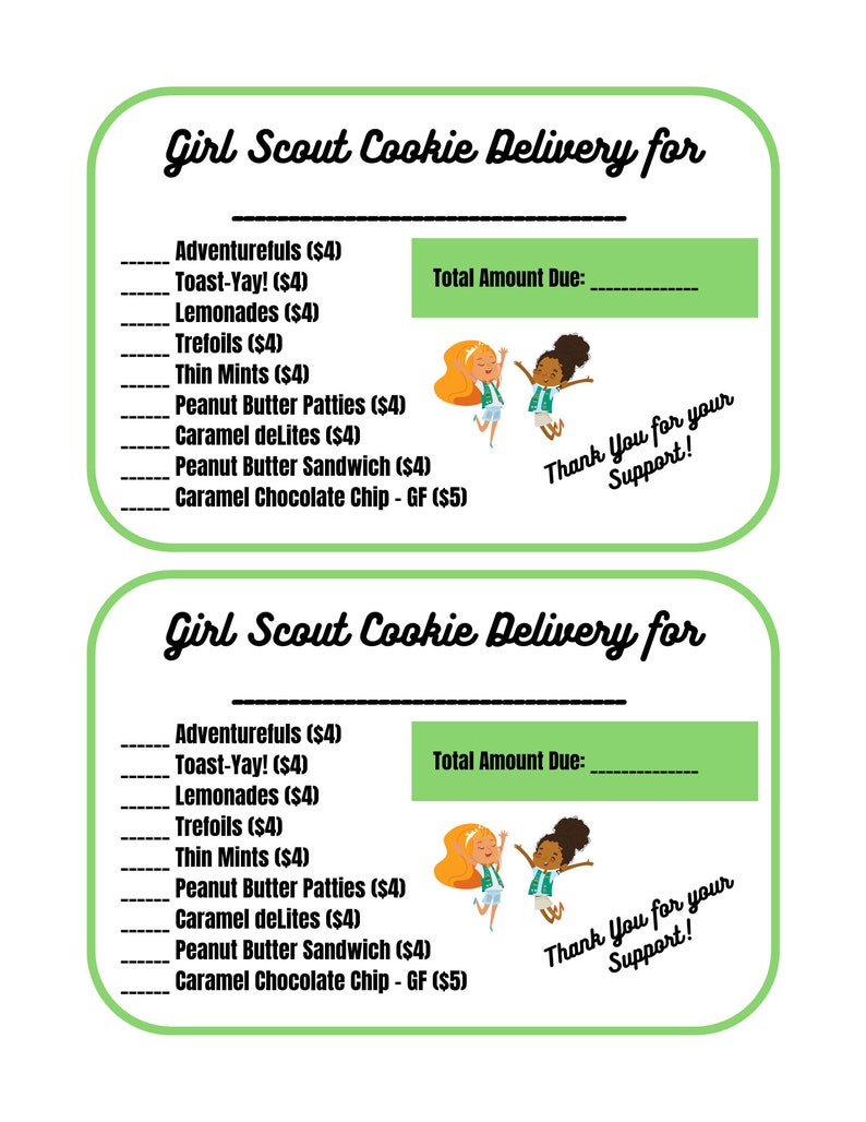 Girl Scout Cookie Delivery - Etsy