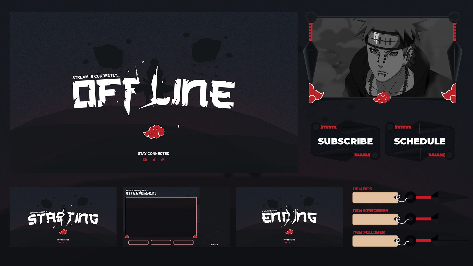 AKATSUKI Stream Package - Etsy