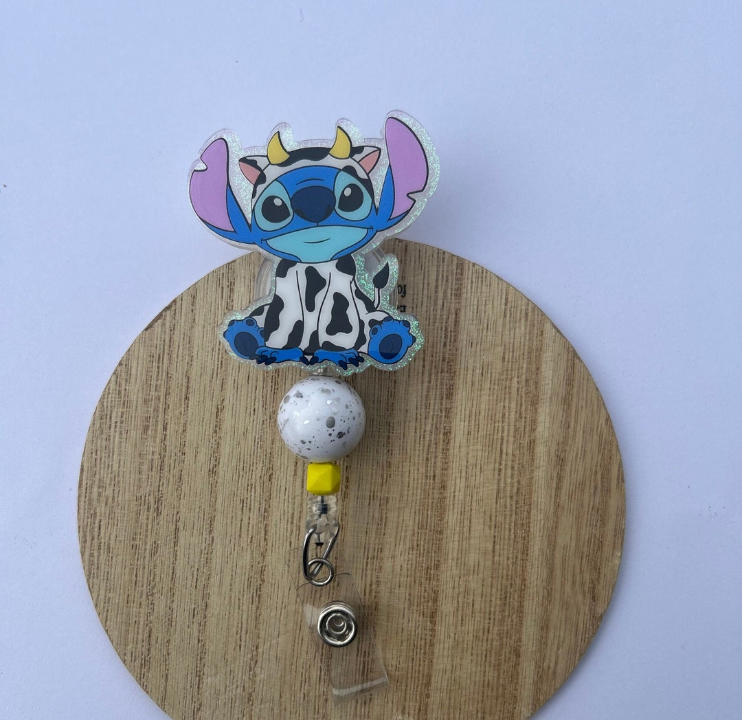 Character Badge Reels, Cow Stitch Badge Reels, Cartoon Badge Reels ...