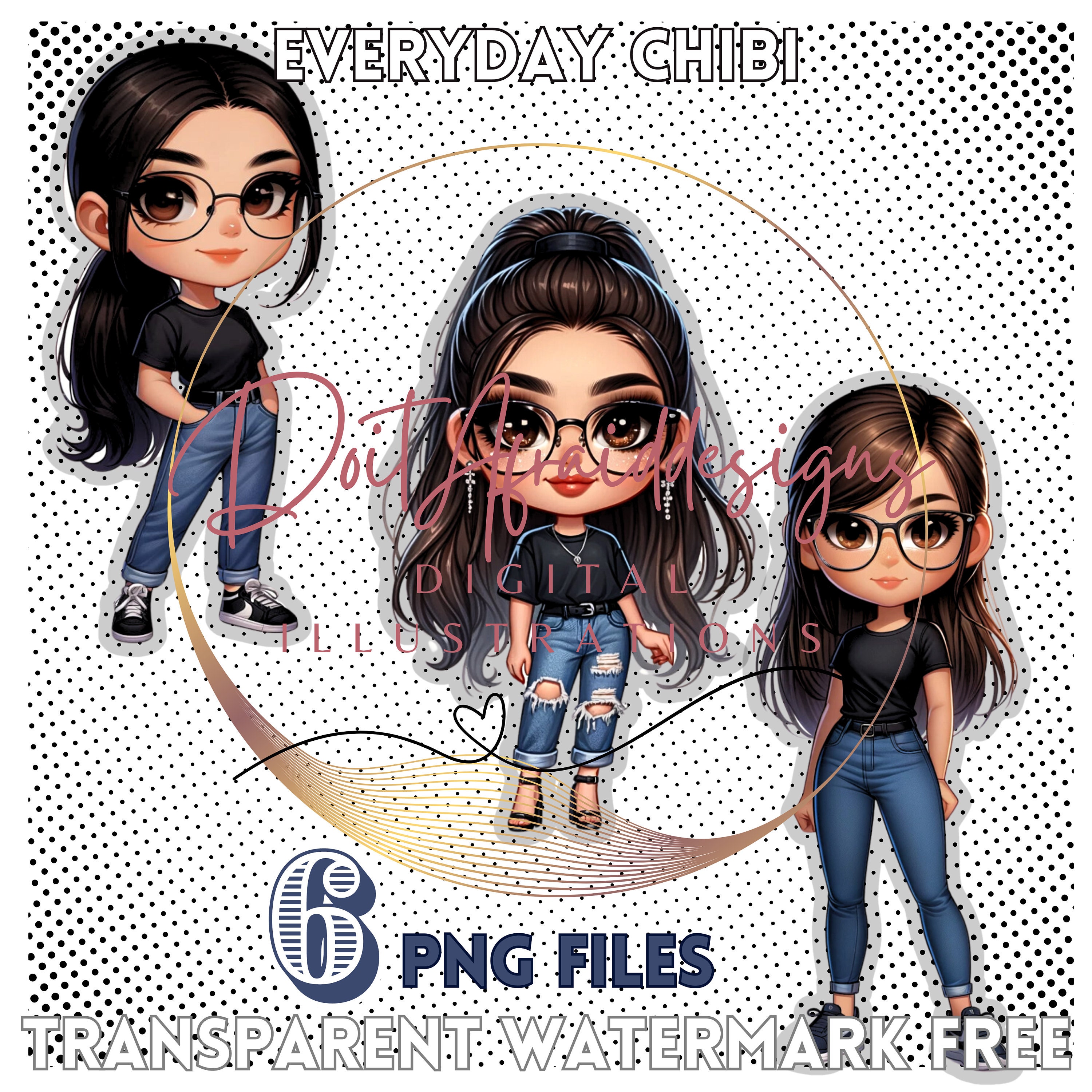 Everyday Chibi Chicana Chibi Simple Chibi Exclusive Chibi Chibi Clipart ...