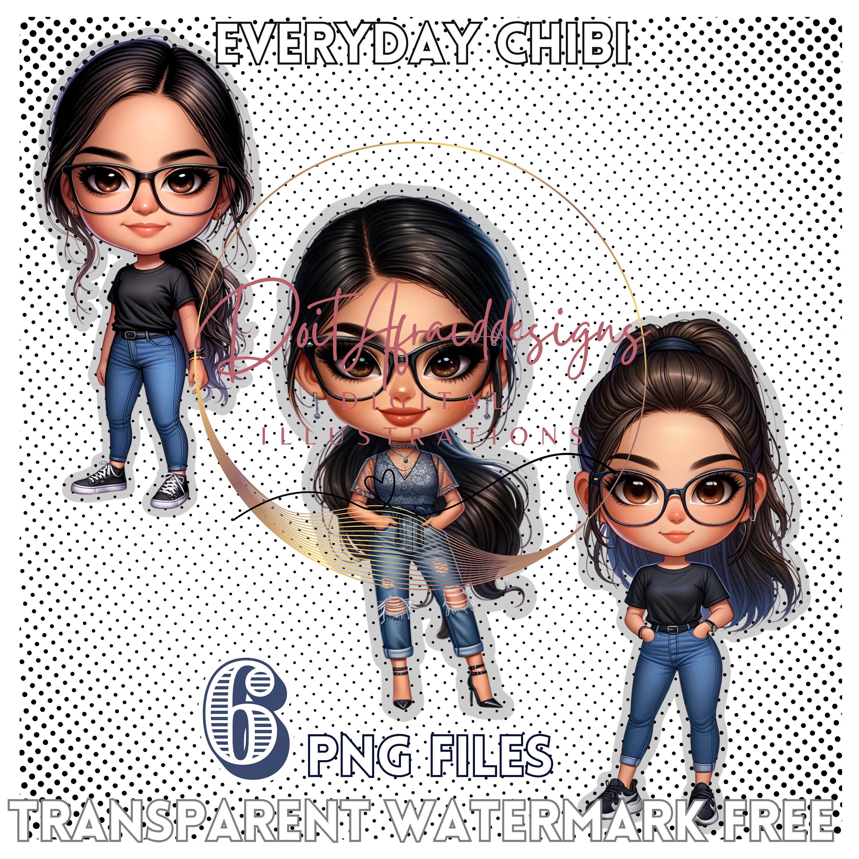 Everyday Chibi Chicana Chibi Simple Chibi Exclusive Chibi Chibi Clipart ...