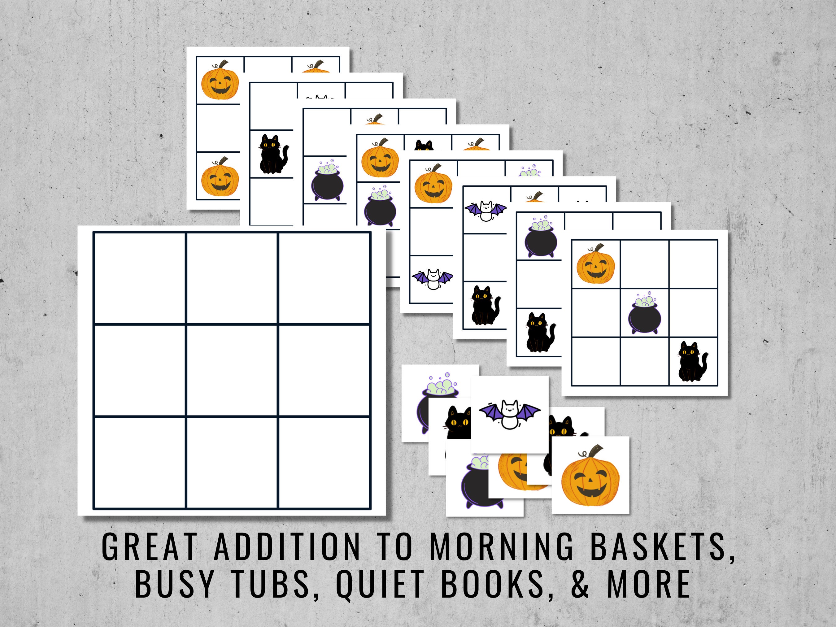 Halloween Montessori Activity Visual Discrimination Grid - Etsy