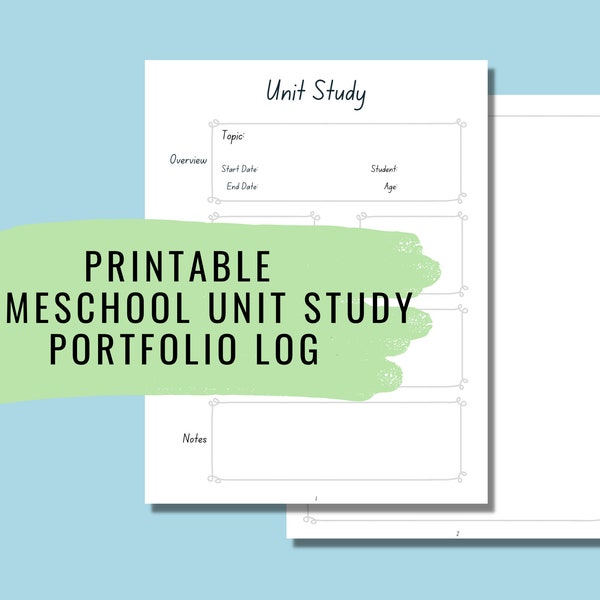 Homeschool Portfolio - Etsy