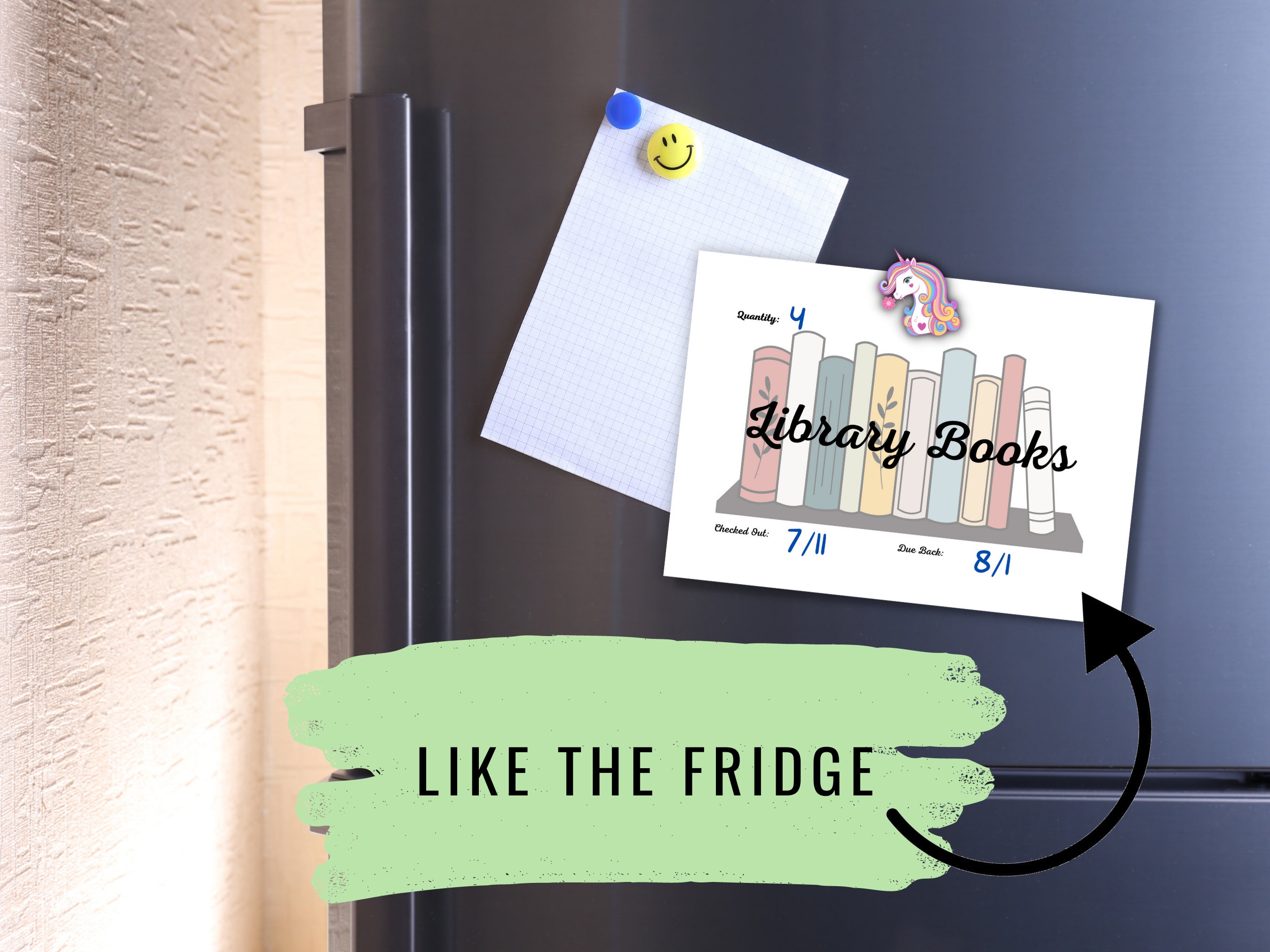 Printable Library Book Reminder Homeschool Tools Daily Reminder ...