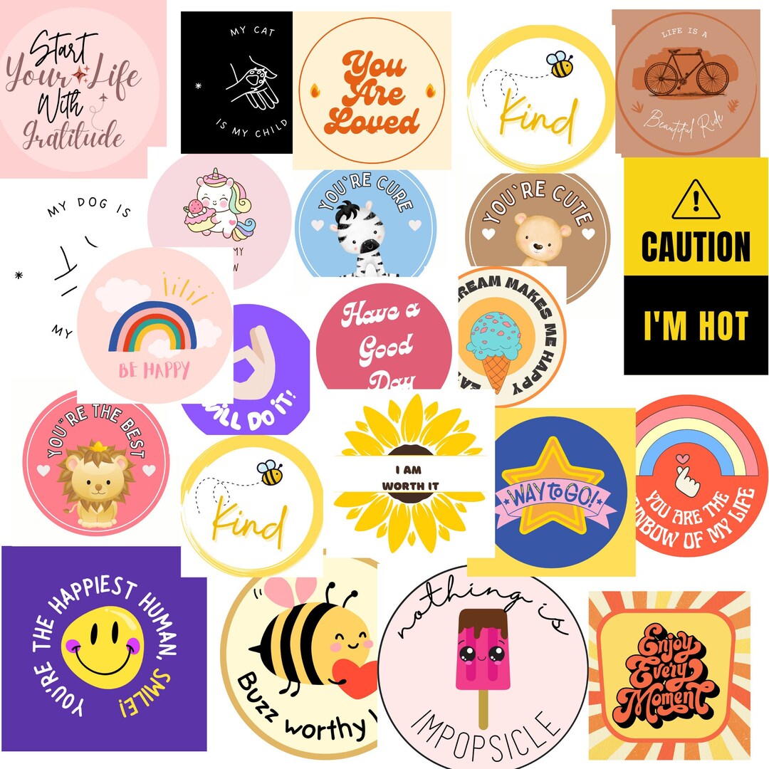 Inspirational Stickers Motivational Mental Health Stickers Affirmative ...