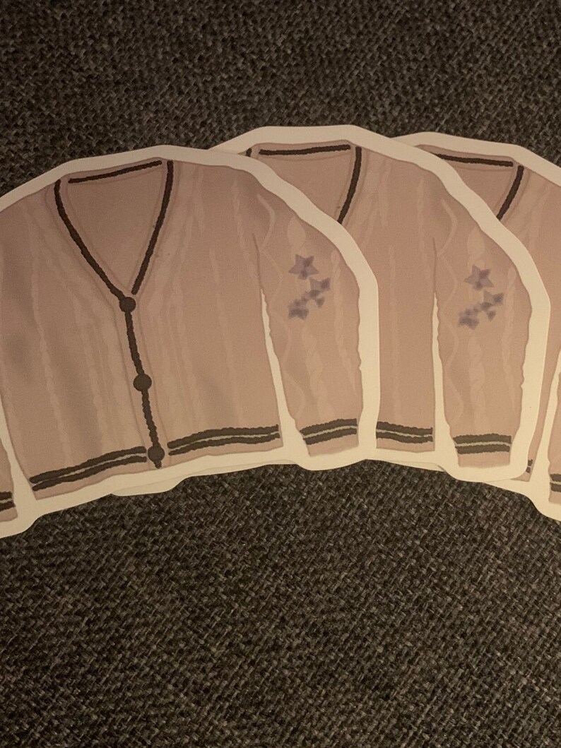 Taylor Swift Folklore Cardigan Sticker - Etsy