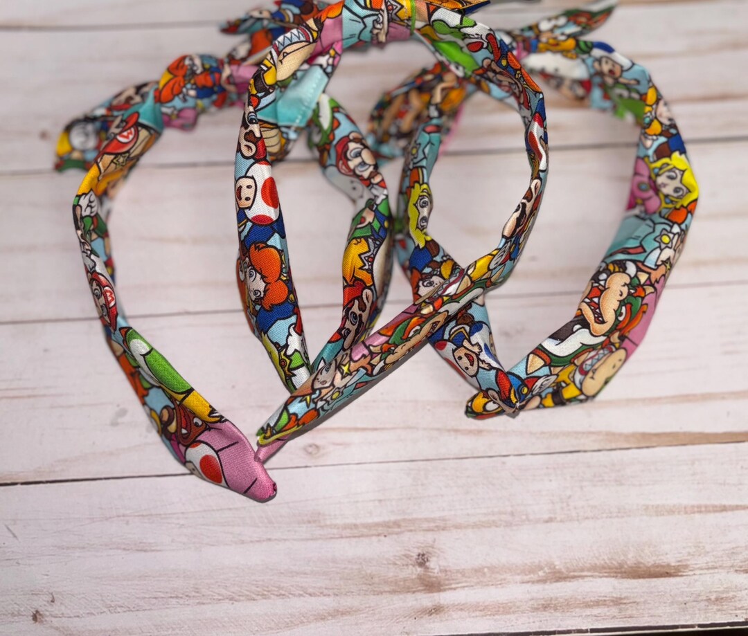 Super Mario Inspired Knotty Bow Headbands - Etsy
