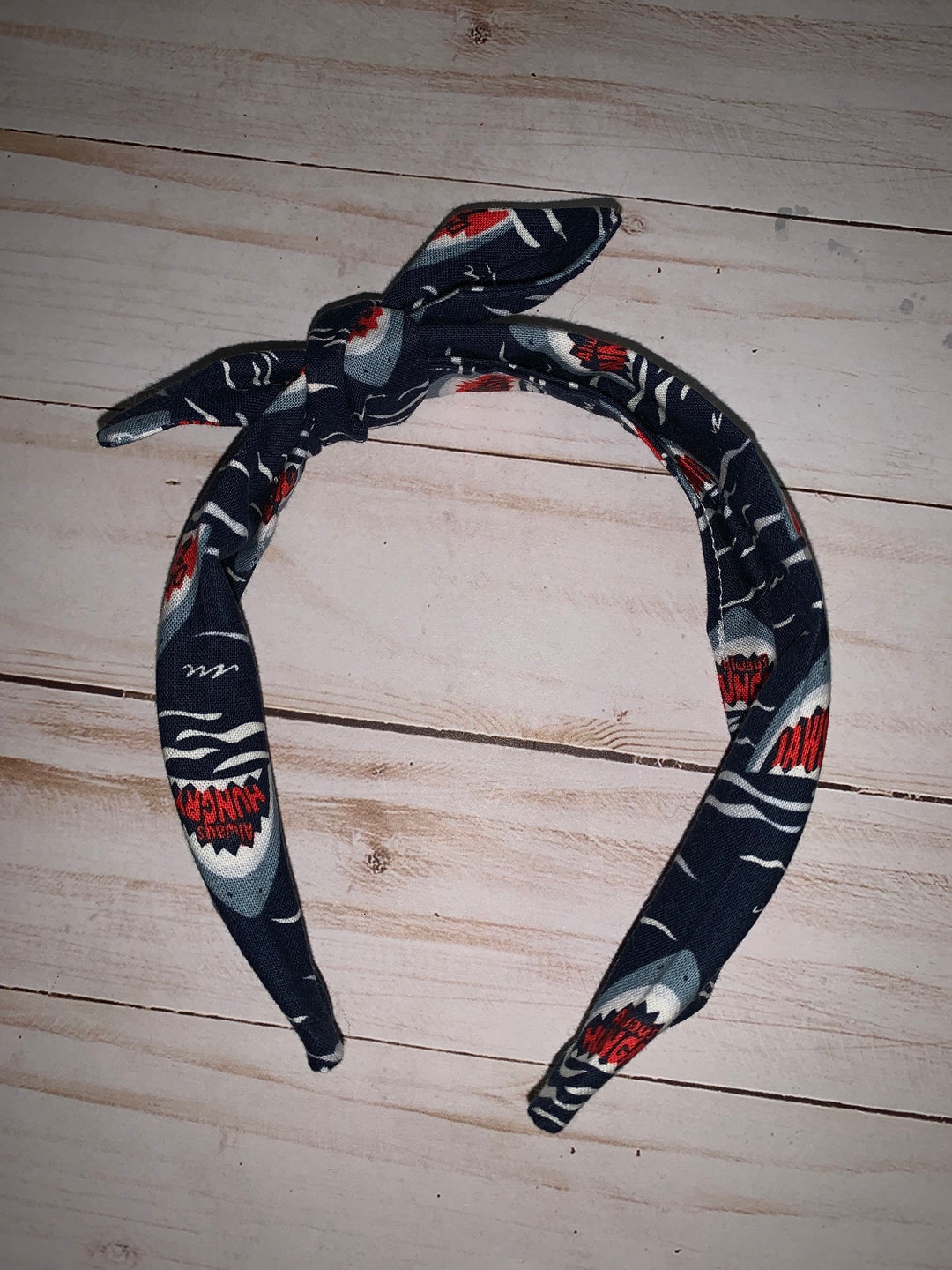 Shark Week Inspired Knotty Bow Headband Collection - Etsy