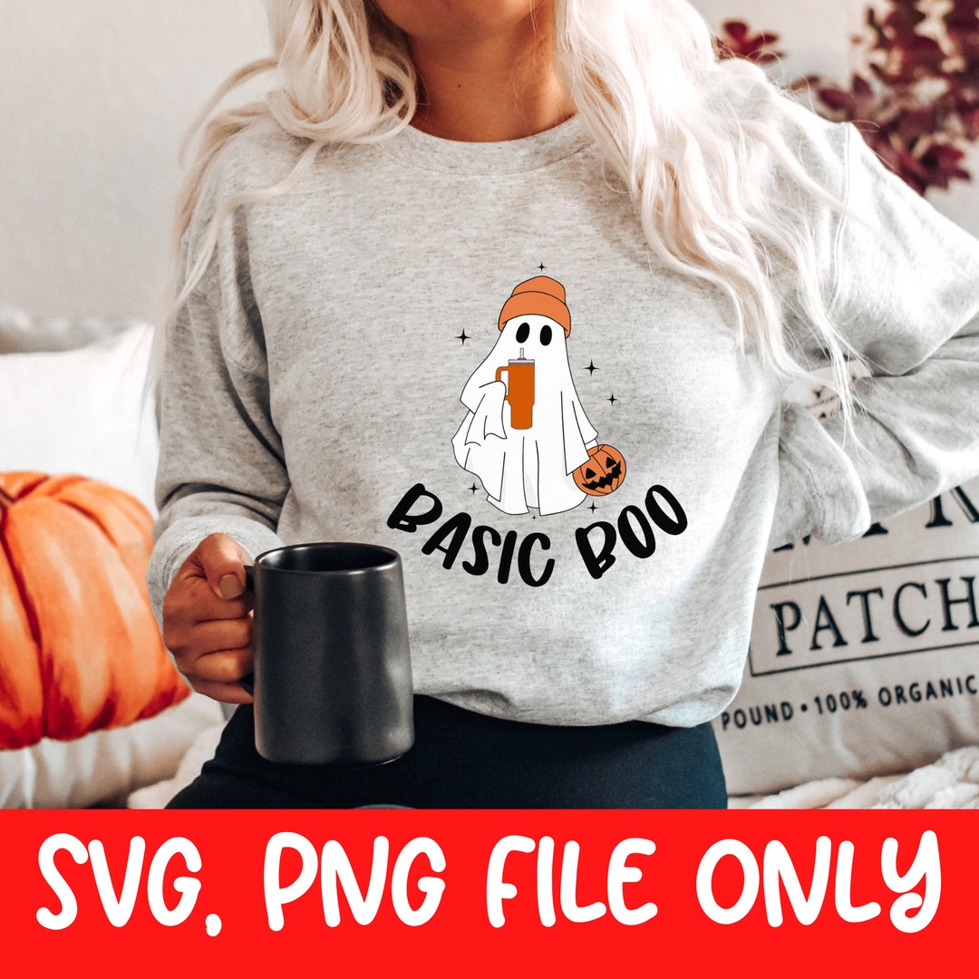Cute Ghost Boo Png,basic Boo, Ghost Ice Coffee Png, Halloween Ghost Png ...