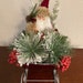 Festive Red and Silver Snowflake Sleigh With Traditional Santa on Board ...