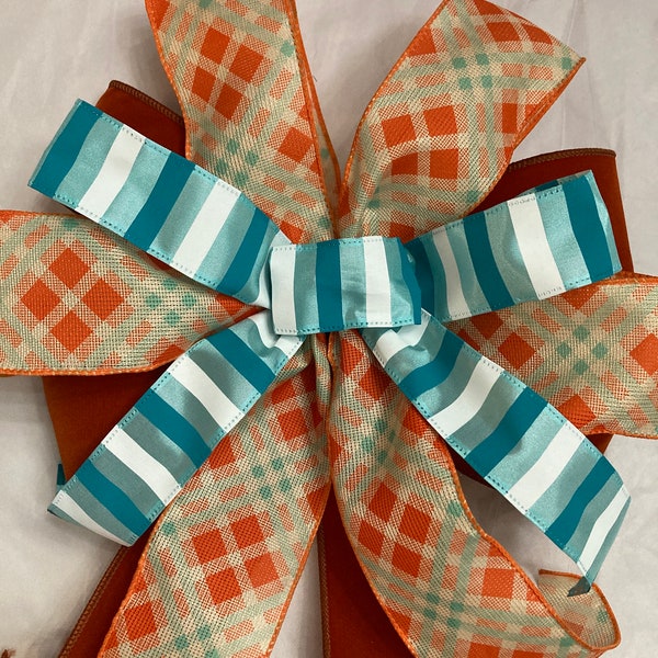 Rust and Aqua - Etsy