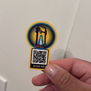 Custom 1 X 2 Inch QR Codes Stickers - Etsy