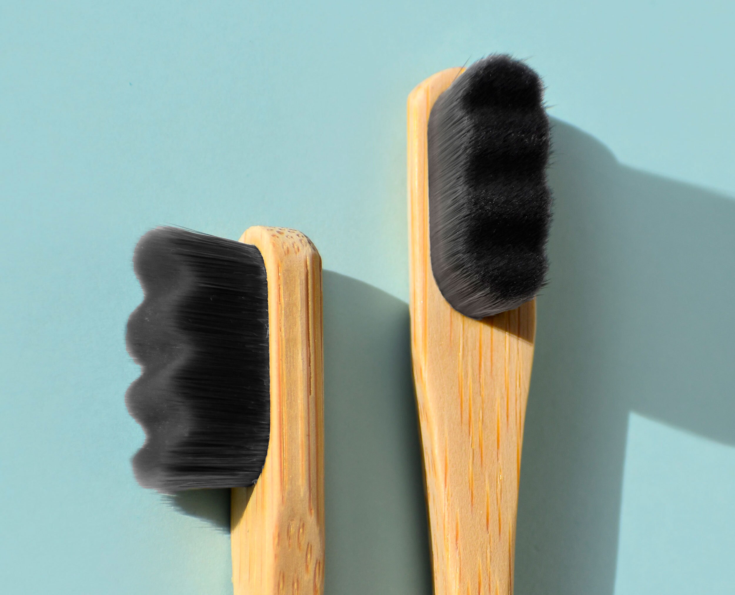 4pc Fine & Soft Bristles Bamboo Wooden Toothbrush for Sensitive Gums ...