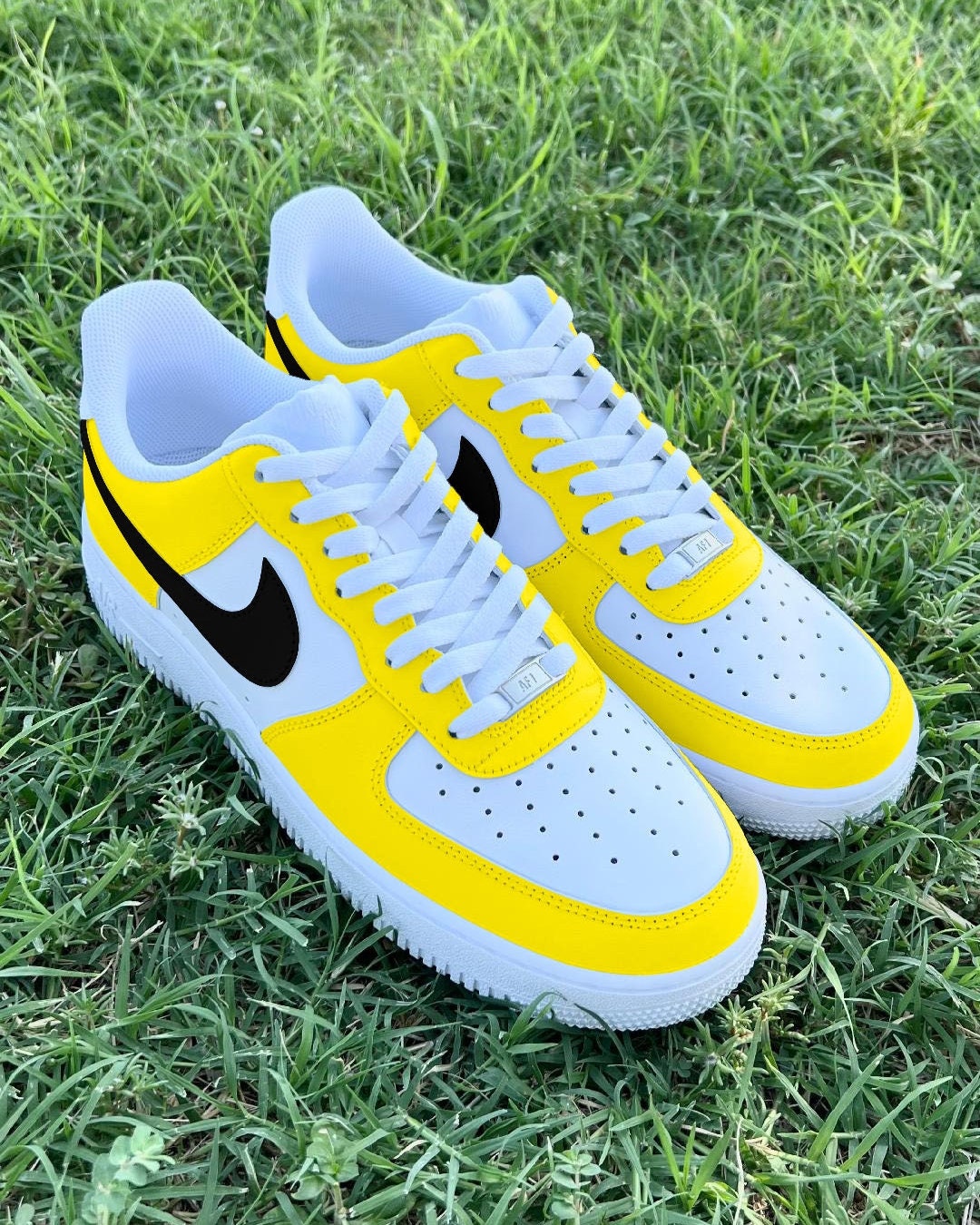 Custom Yellow & Black Air Force 1's - Etsy