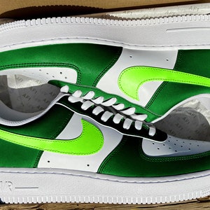 Custom Green & Grinch Green Air Force 1's - Etsy