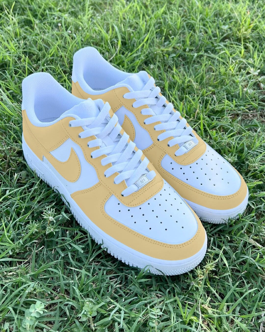 Custom Light Tan Air Force 1's - Etsy
