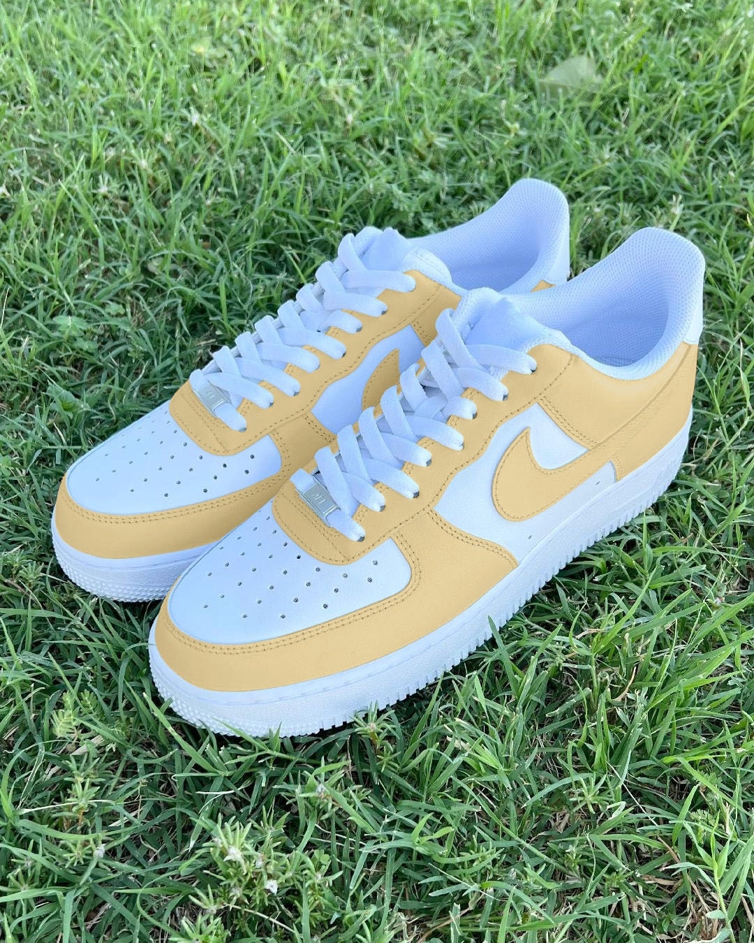 Custom Light Tan Air Force 1's - Etsy