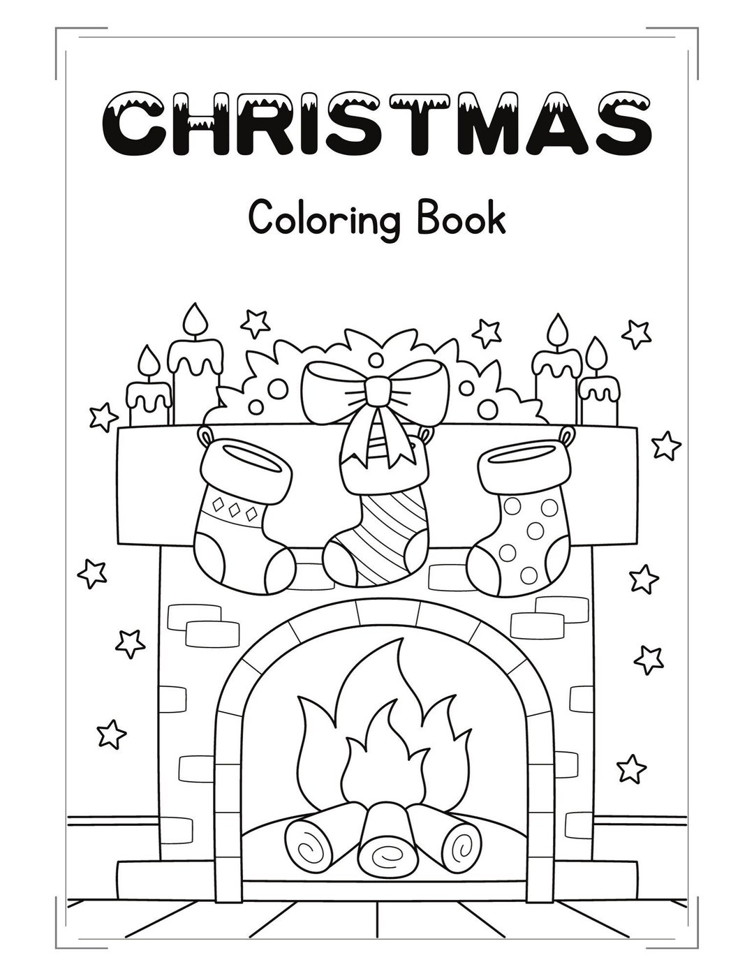 CHRISTMAS COLOR BOOK Coloring Pages: Digital Download 20 - Etsy