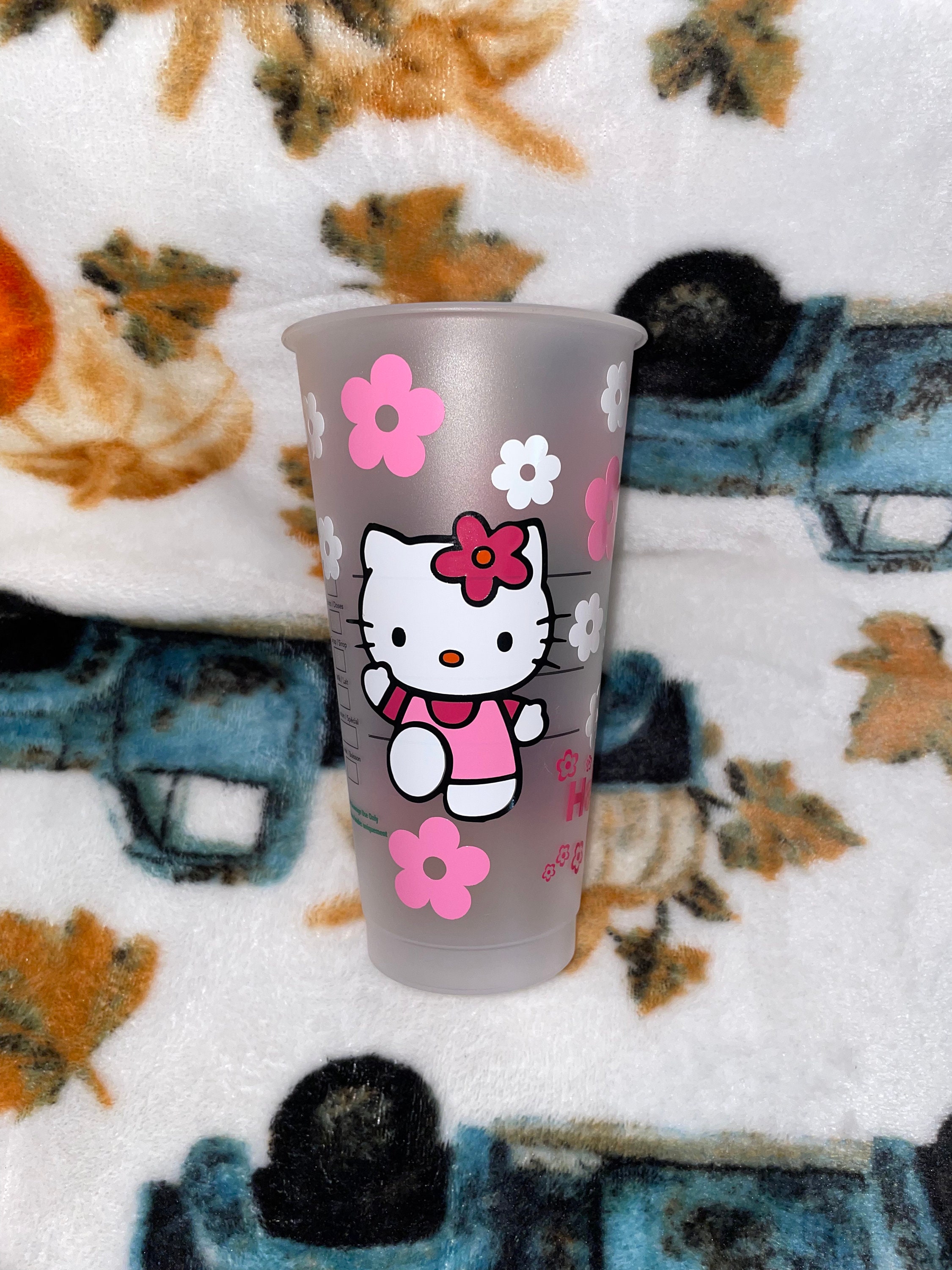 Hello Kitty 24 Oz Reusable Starbucks Cup - Etsy