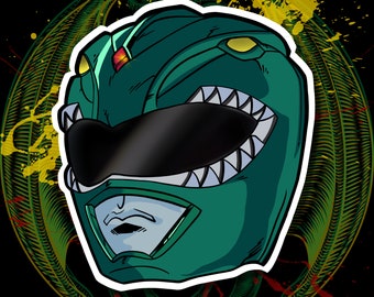 Green Power Ranger Sticker - Etsy