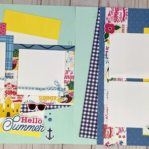 Summer 4 Page Scrapbook Kit-- Pre-cut DIY or Assembled - Etsy